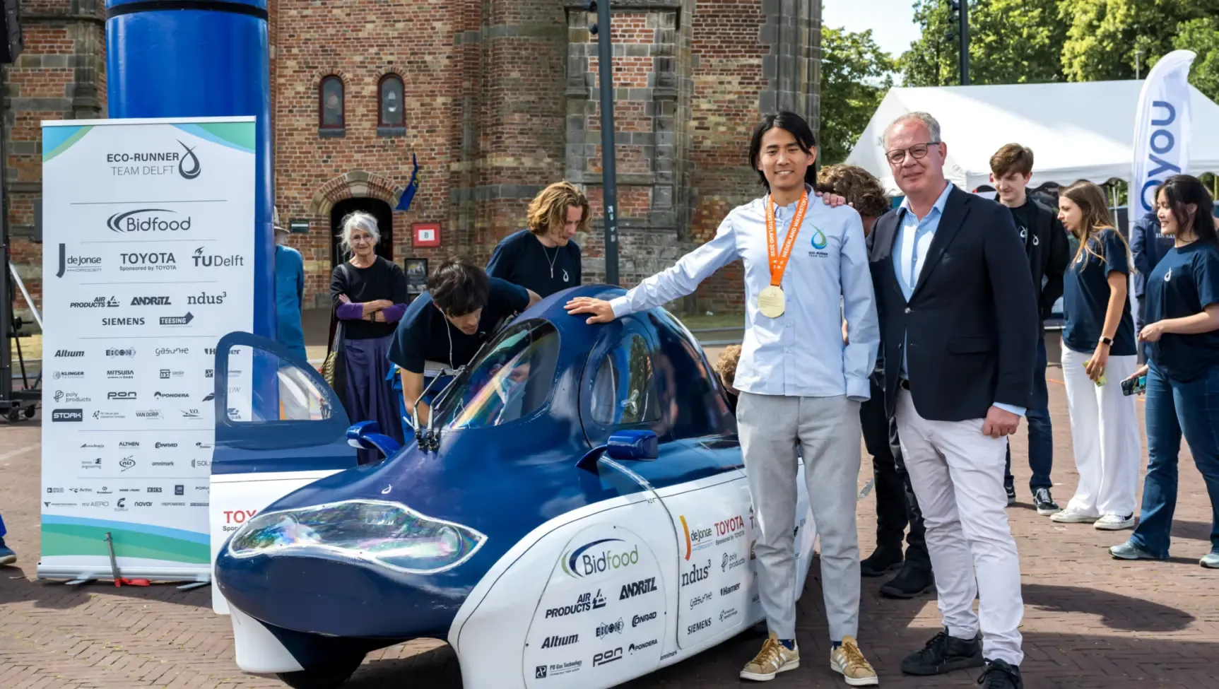 Eco-Runner Team Delft Receives Gold Hydrogen Medal