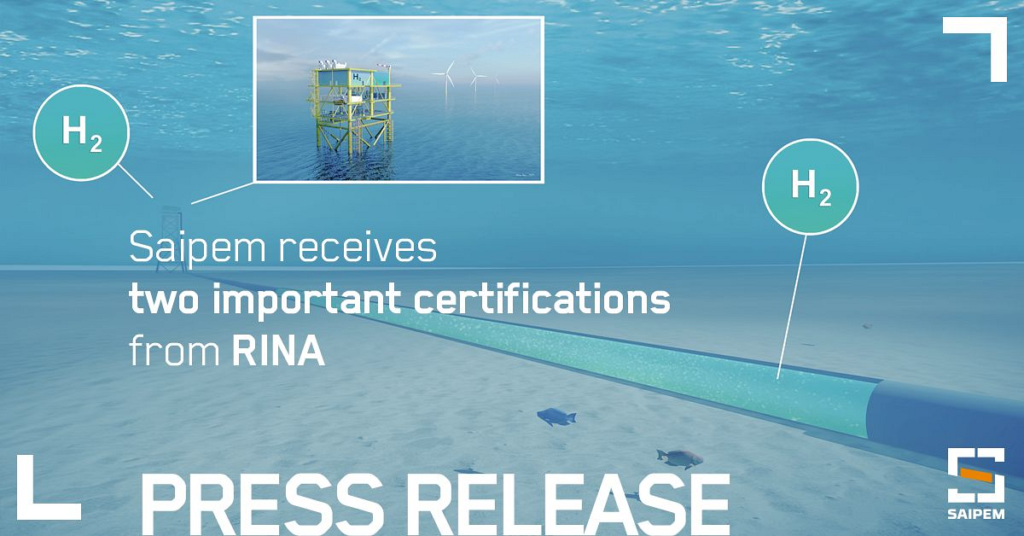 Saipem Receives From RINA Two Important Certifications For The ...