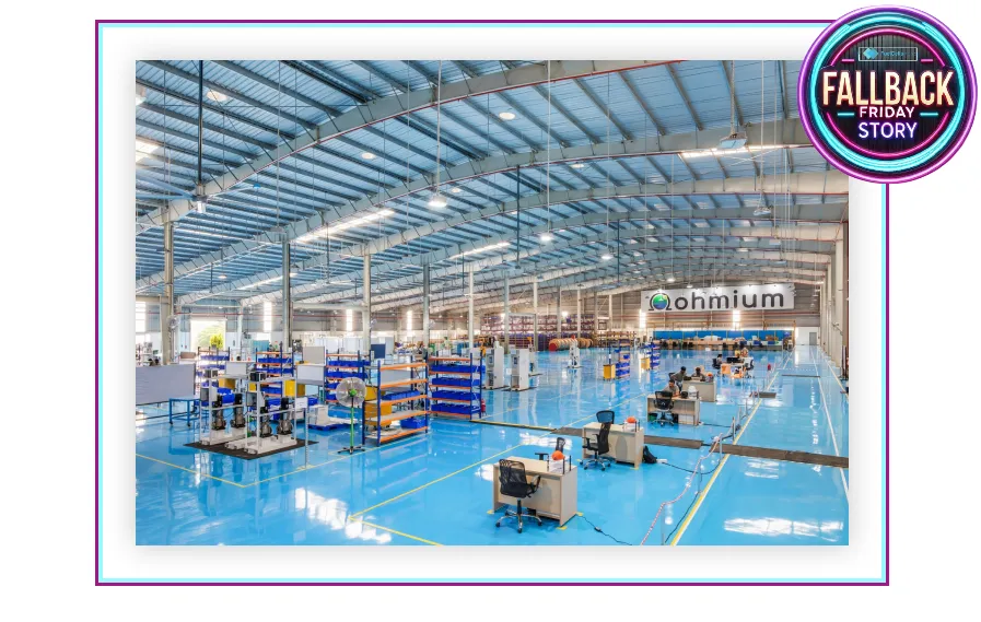 Fallback Friday Story: Ohmium Launches Newest PEM Electrolyzer Gigafactory