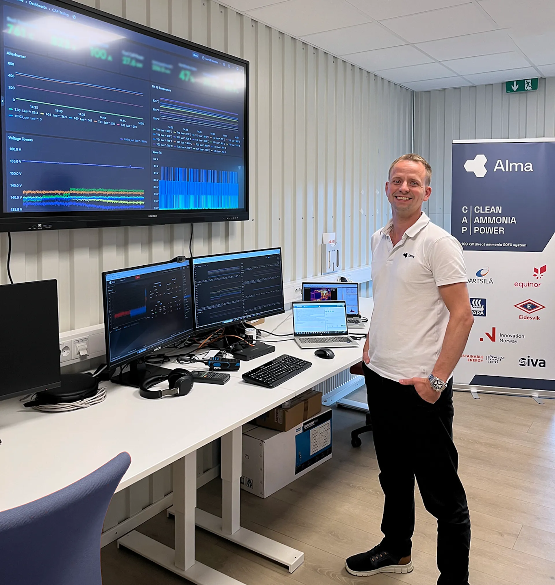 Alma Clean Power Successfully Tests 100 kW Direct Ammonia Fuel Cell System