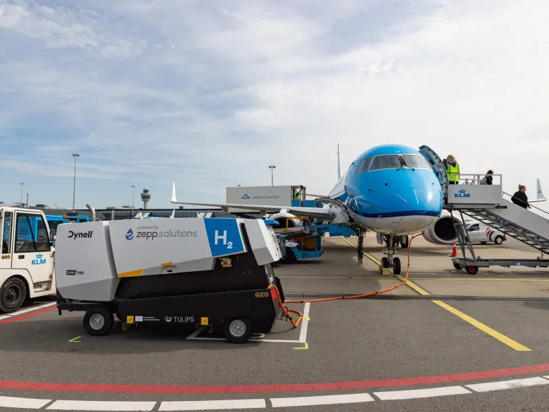 World First at Schiphol: Testing of Hydrogen GPU Developed by Delft ...